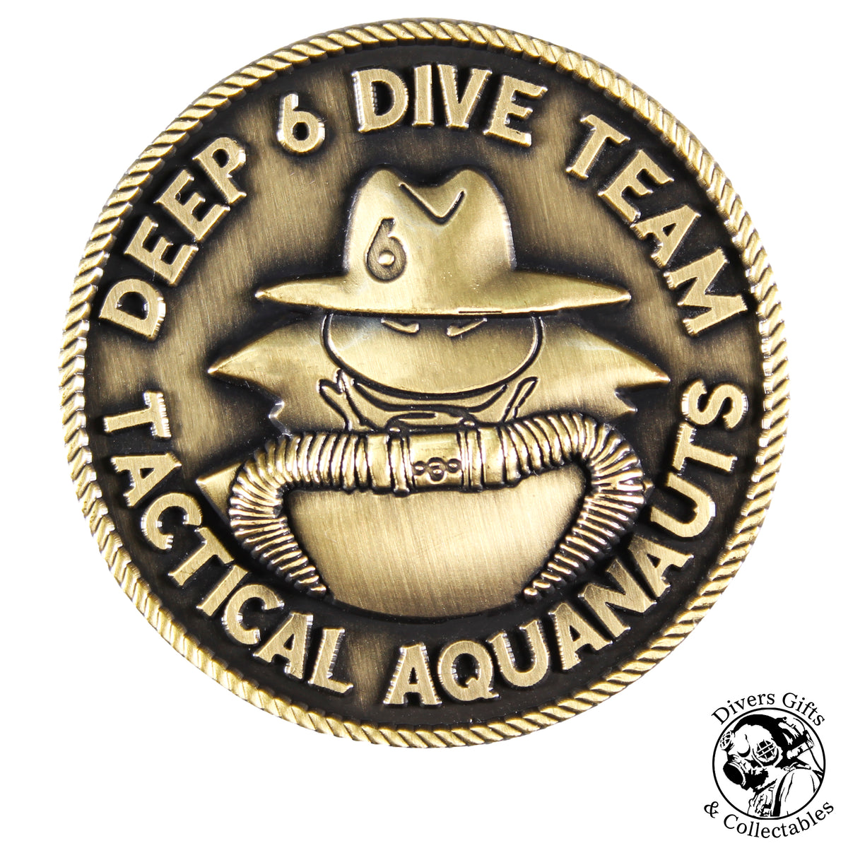 09 - Deep 6 Dive Team Challenge Coin – Divers Gifts