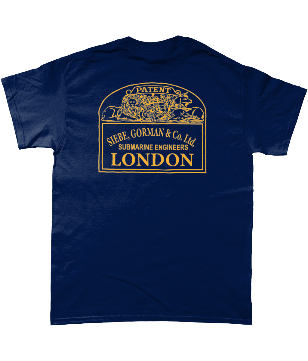 32 Siebe Gorman Plaque - T-Shirt (Printed Front and Back) – Divers Gifts