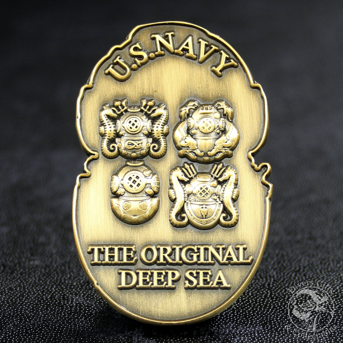 01A - MkV US Navy Challenge Coin - Brass – Divers Gifts