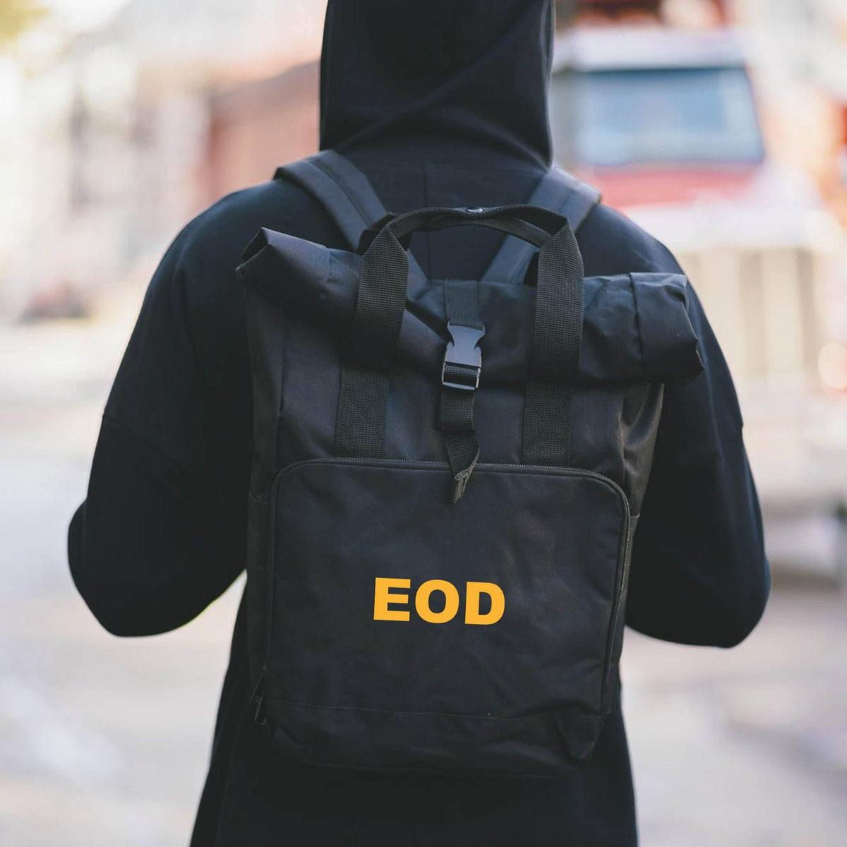 EOD - Embroidered Twin Handle Roll-Top Backpack – Divers Gifts